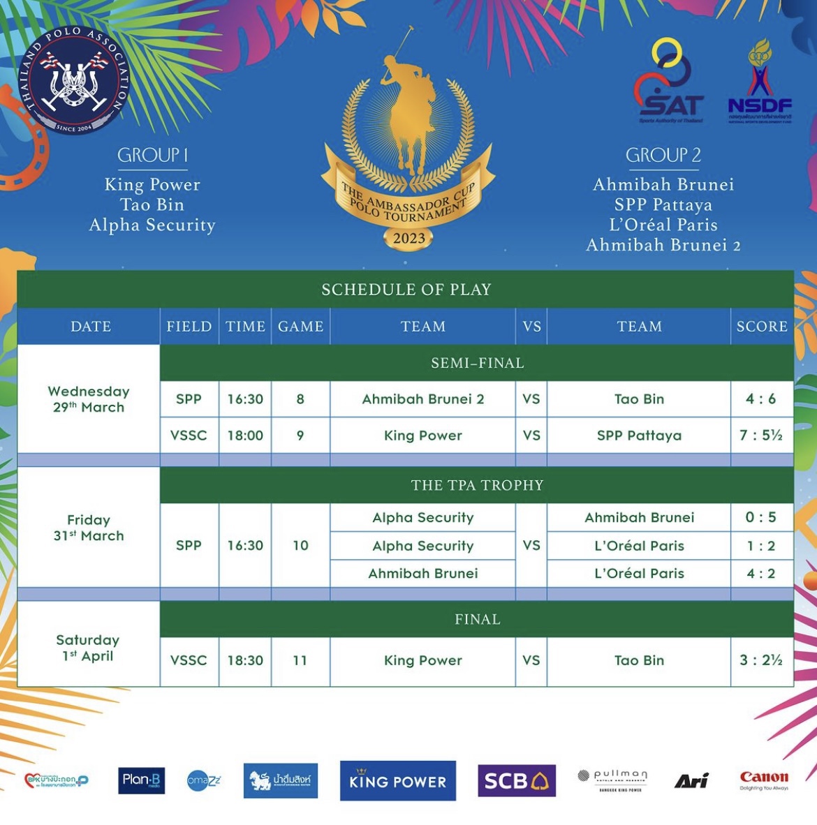 King Power Gets The Ambassadors Cup 2023 — PoloHUB